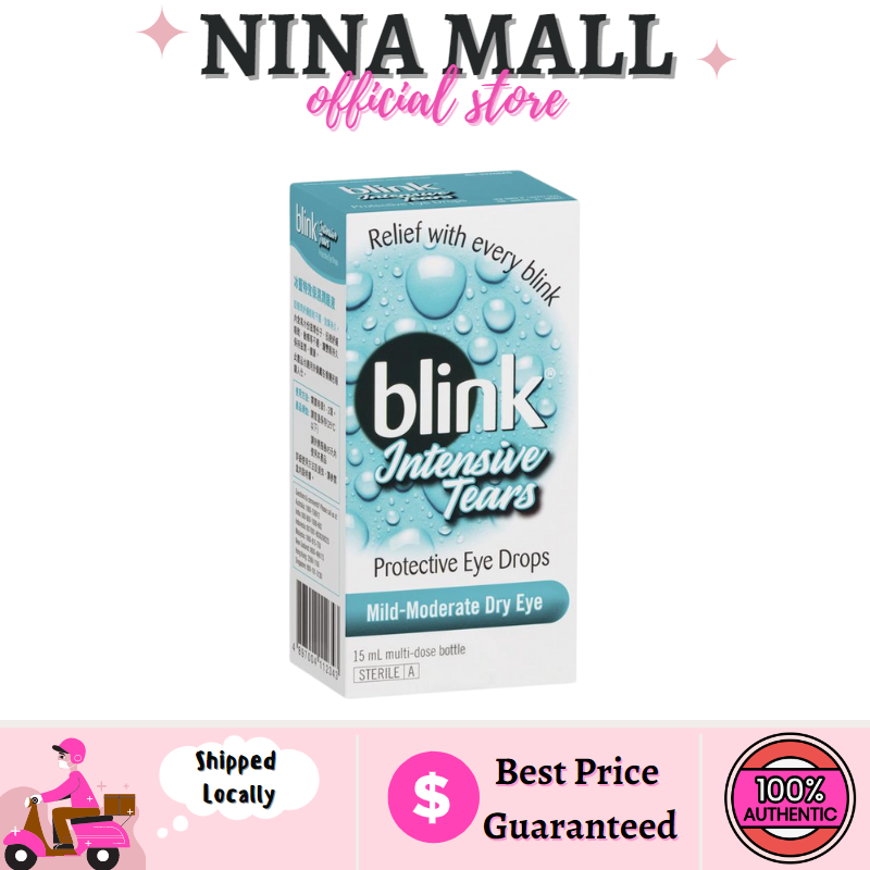Blink Intensive Tears Protective Eye Drops 0.4ml x 20s | 15ml / Blink ...