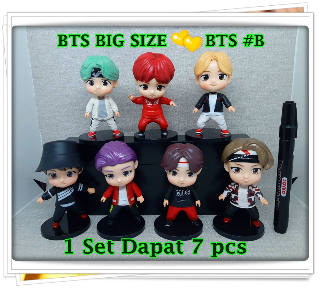 Set Of 7 Figure KPOP Idol / Tiny Tan BT21 Big Size - Jumbo | Lazada ...
