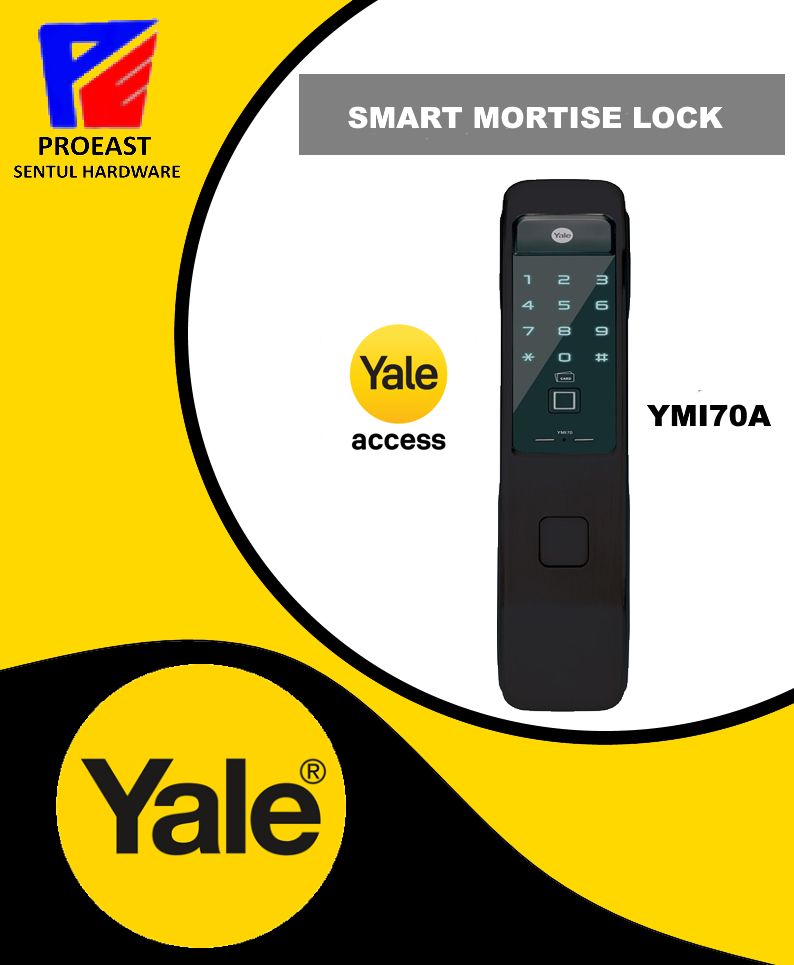[2022 NEW MODEL] YALE YMI70A Push Pull Smart Mortise Digital Door Lock ...