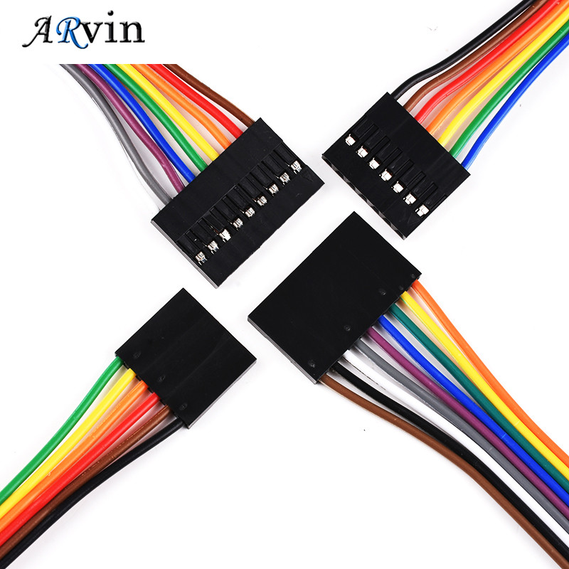 【TopazTrove】10PCS 2.54MM 2.54 Wire Dupont Line female to female 1P2 3 4 ...