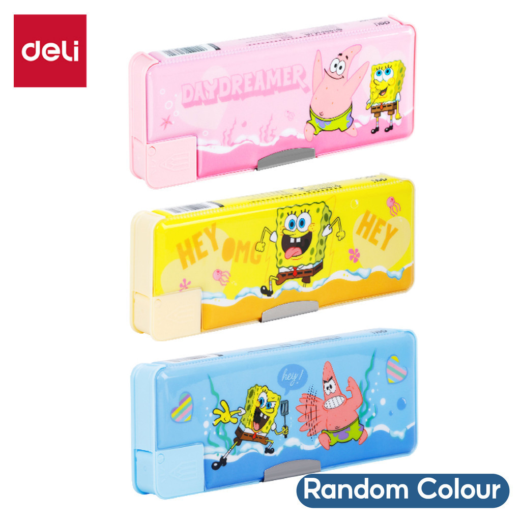 Deli SpongeBob SquarePants Series Hard Shell Pencil Case with Built-In ...