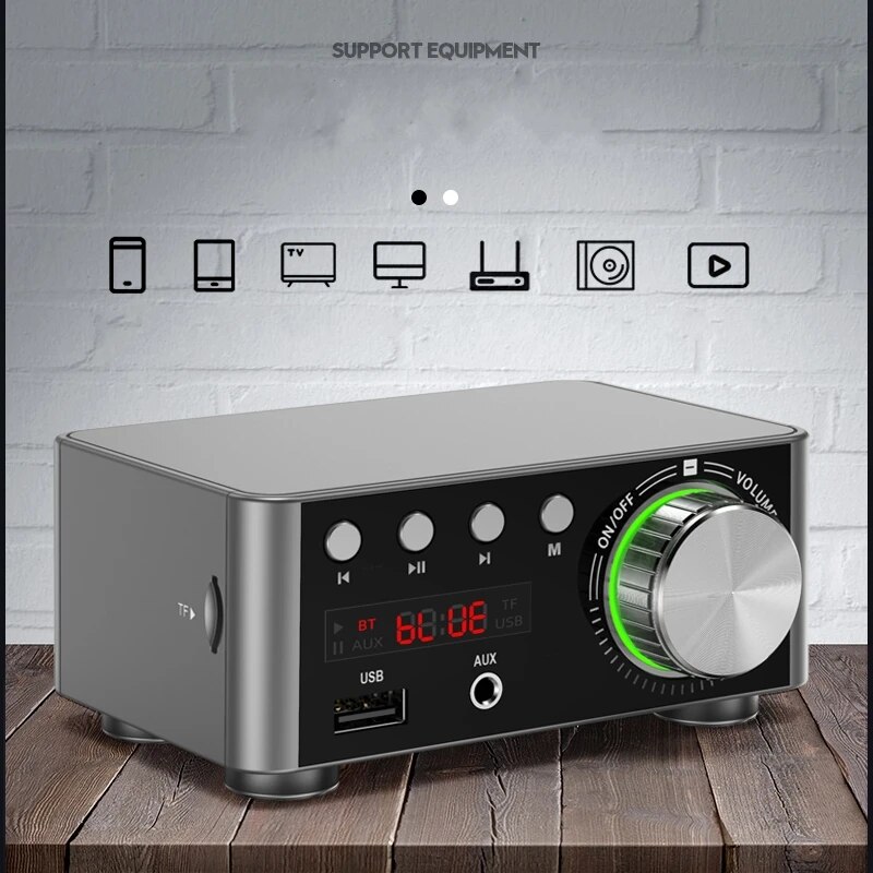 【Booming】 5.0 Hifi Audio Amplifier Digital Power Board 50wx2 Stereo Amp ...