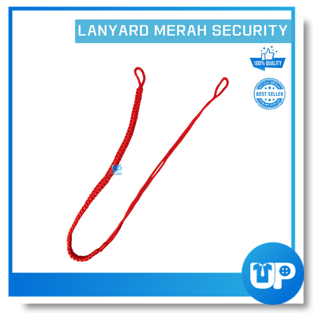Lanyard Merah Anyaman KRS Pegawai Tali Whistle Pemimpin Teacher ...