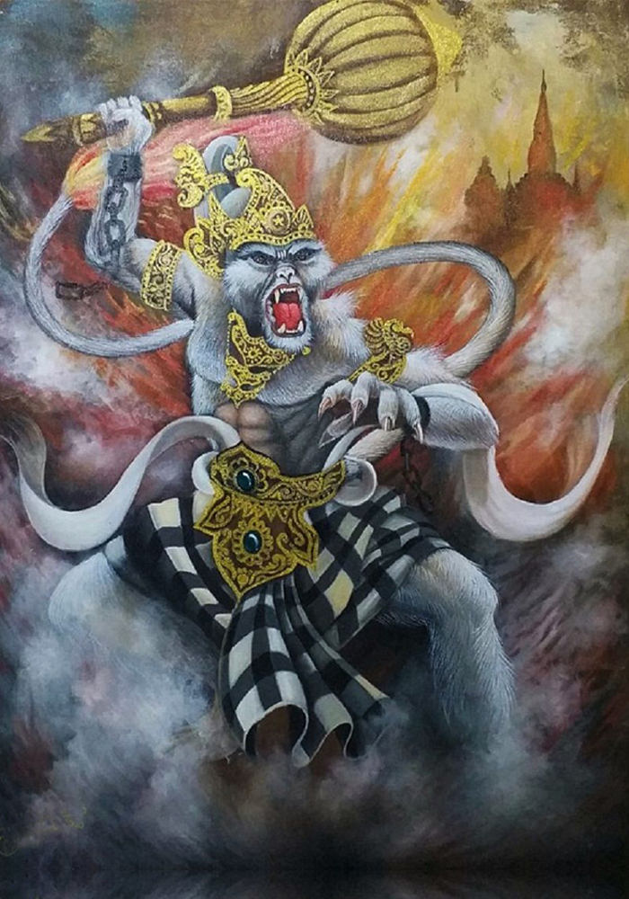 HIASAN DINDING HANOMAN / POSTER CETAK KERAH PUTIH TANPA BINGKAI / BISA ...