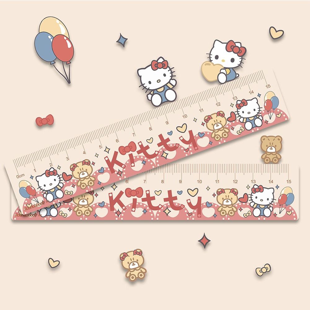 Melody Kuromi Cinnamoroll 15cm Drafting Straight Ruler Multifunctional ...