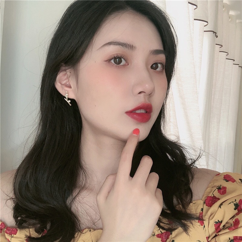 【Qian poem li Store】Pearl Small Earrings for women Vintage Stud ...