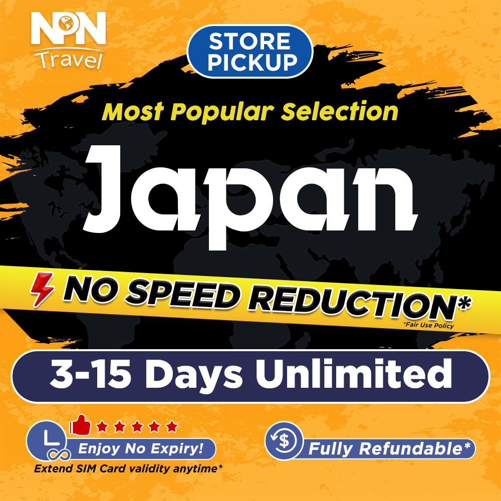 Japan SIM Card Ultra 3-15 Days Daily 500MB-3GB Unlimited Data | Store Pickup | High Speed Japan ...