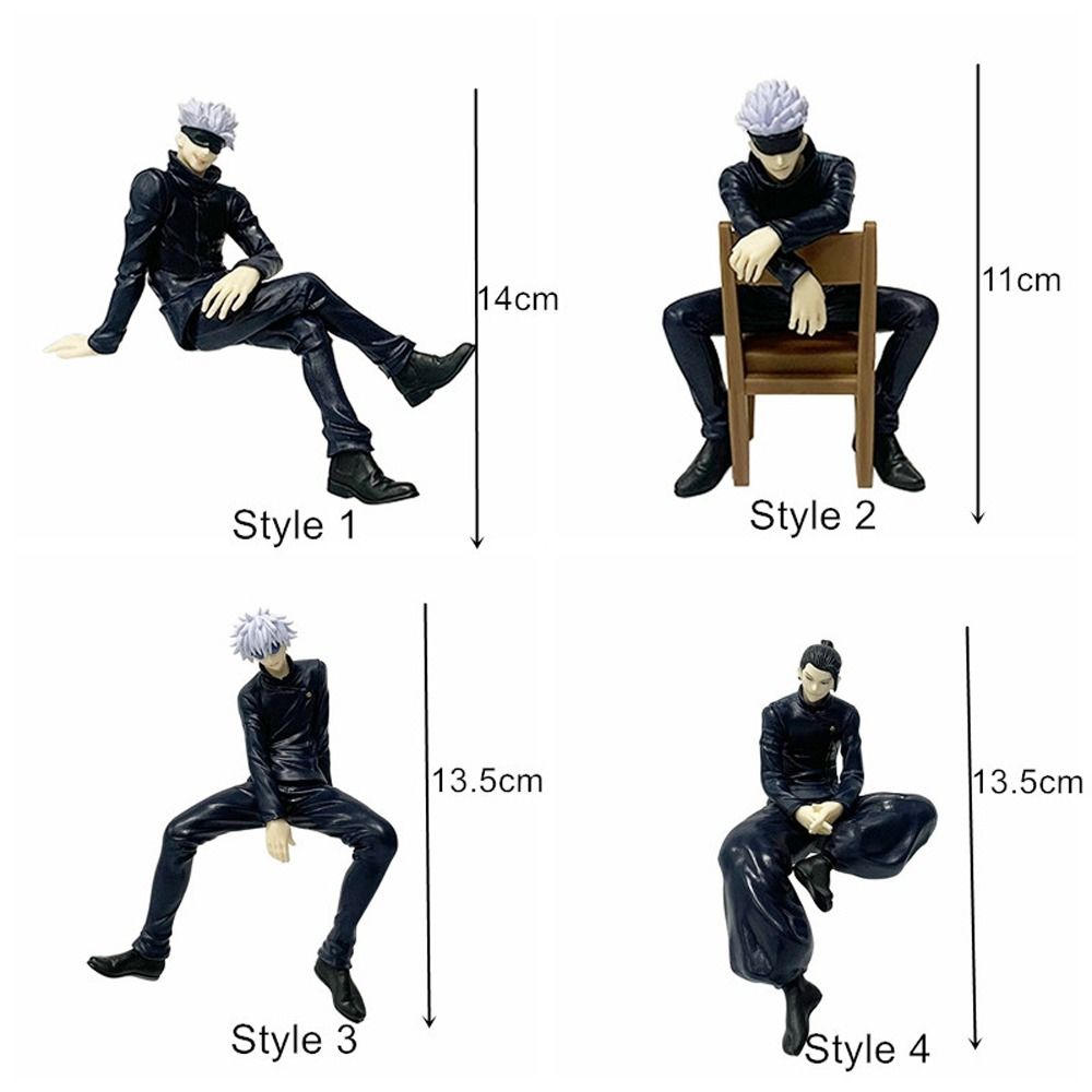 11cm 14cm With Chair Satoru Gojo Figure Noodle Stopper Sitting Jujutsu ...