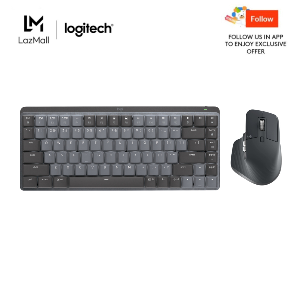 Logitech MX Mechanical Mini Wireless Illuminated Performance Keyboard ...