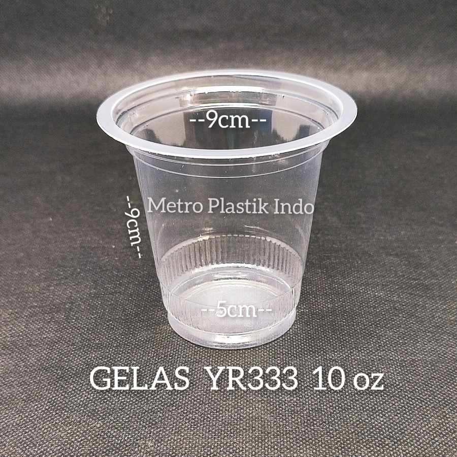 Gelas Plastik Bening 10oz 50pcs | Cup Plastik Minuman 10 Oz 50pcs | Lazada Indonesia