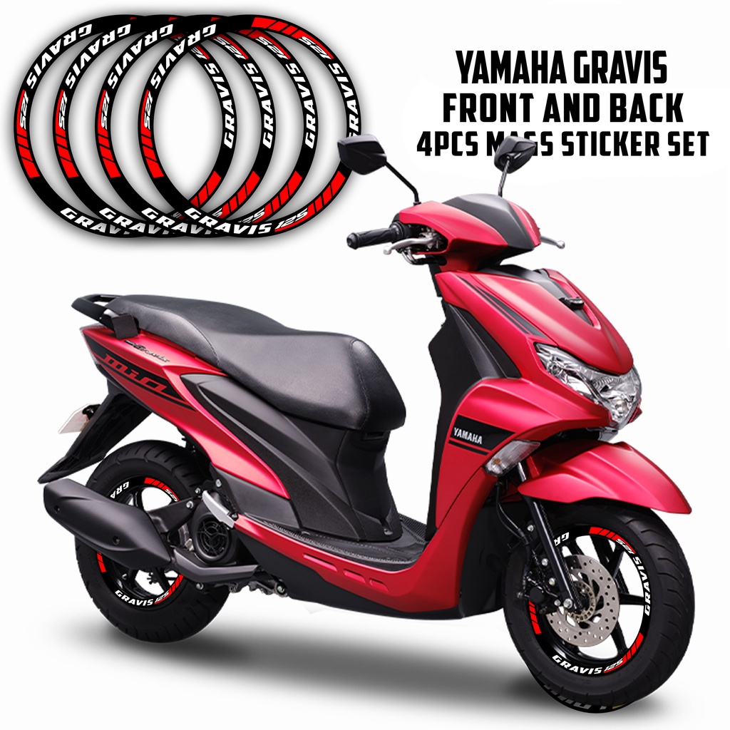 ..Yamaha Gravis Mags Sticker Set | Front and Back.* | Lazada PH