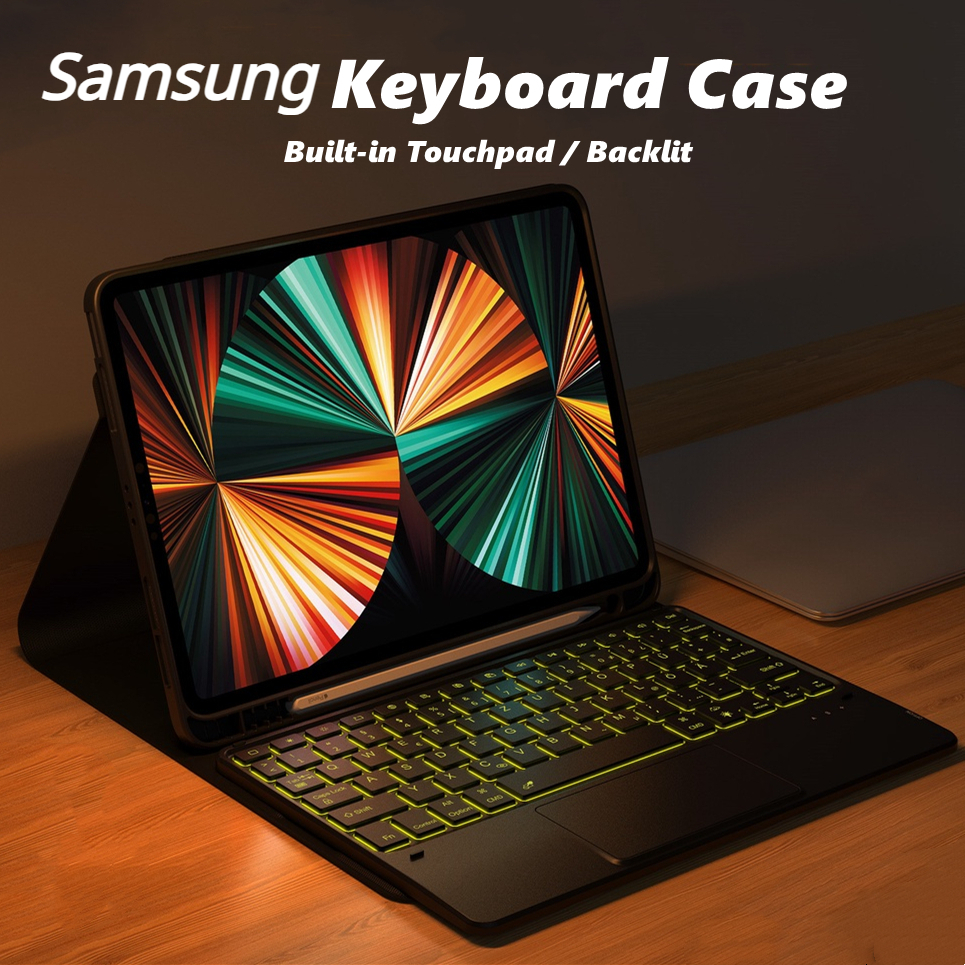 Magnetic Detachable Wireless Bluetooth Backlight Keyboard Case for ...