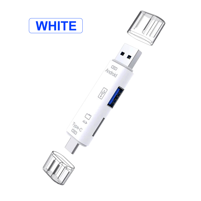 5 in 1 USB OTG Type C/ USB/ Micro USB/ SD TF Memory Card Reader ...
