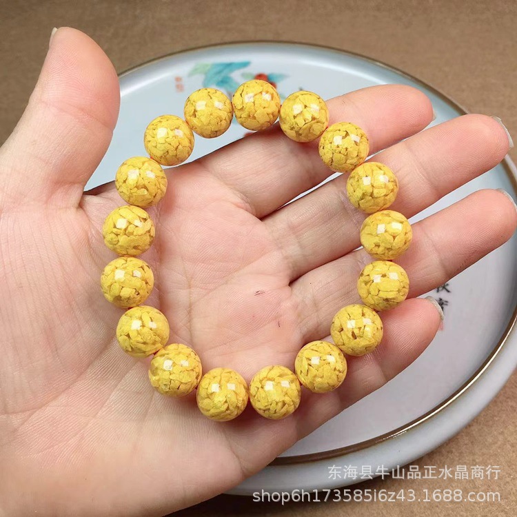 【New arrival】Realgar Bracelet DIY Hand-woven Men's and Women's Realgar ...