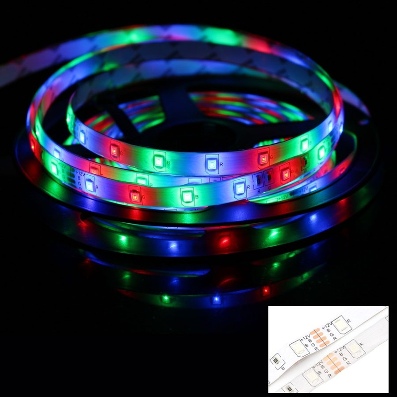 Dc 12 V Volt Led Strip 2835 5050 Waterproof Strip 5m 60led/m Rgb Warm ...