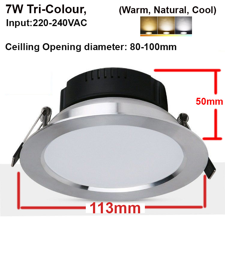LED Downlight False Ceiling Light Round Light Tri Colour. LED Downlight ...