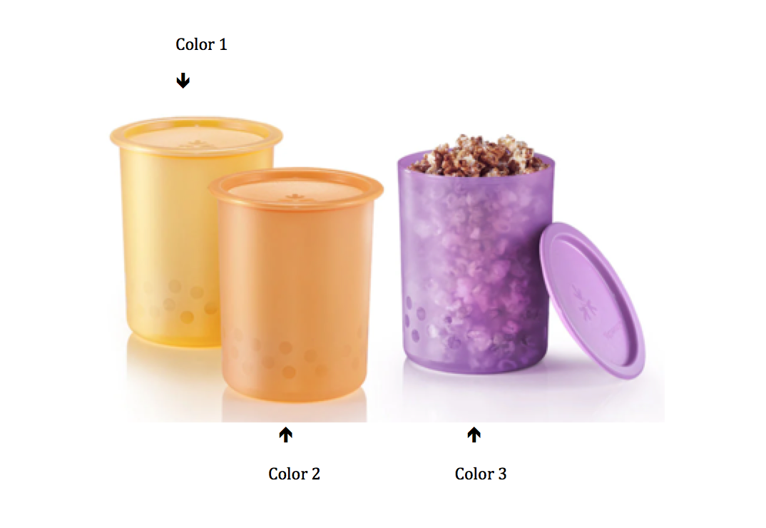 Tupperware Polka Dot One Touch Canister 1.25L - Airtight & Liquid Tight | Lazada Singapore