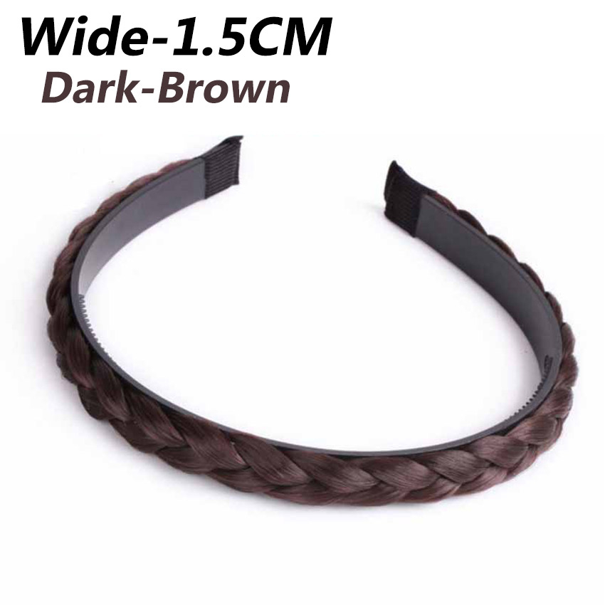 Bando Rambut Wig Lebar Kepang Natural Korea Dewasa Halus Aksesoris ...