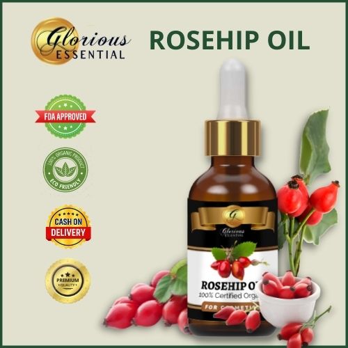 GLORIOUS ESSENTIAL Rosehip Oil 30ml Dropper Bottle Skin Care Serum ...