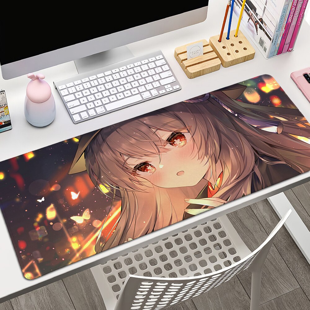 Genshin Impact Hu Tao Non-slip Lockedge Table Mat Student Mousepad ...