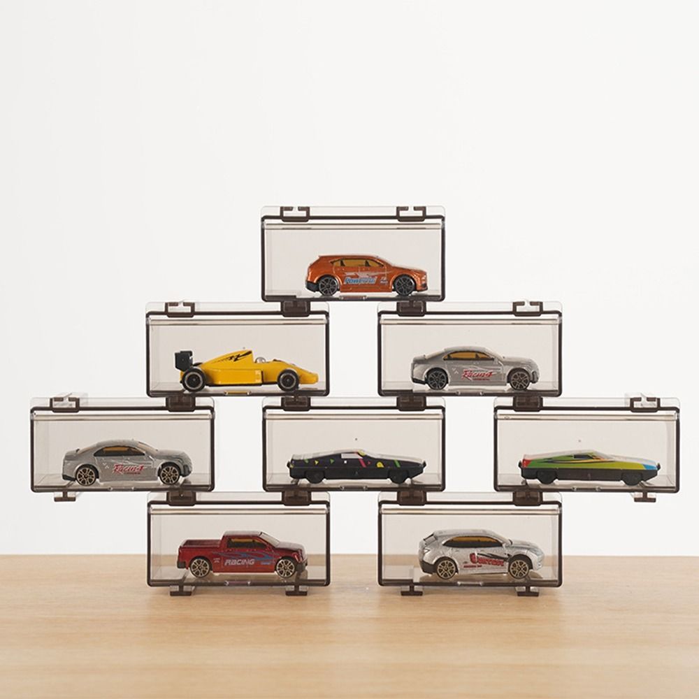 Practical Plastic Model Car Box :64 Diecast Stackable Car Toys Case ...