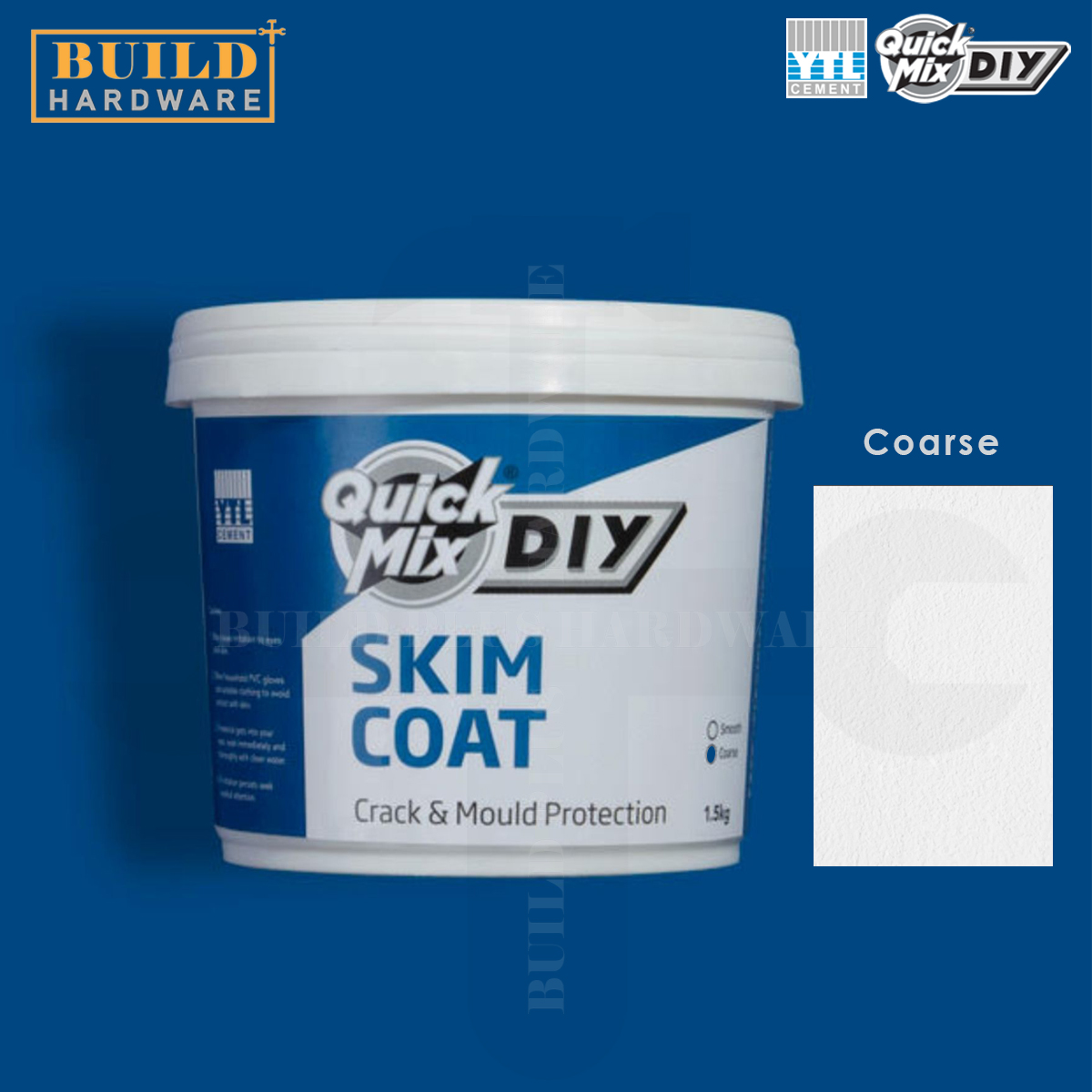 YTL QuickMix DIY Skim Coat Paste 1.5kg (Ready-to-use) Coarse / Smooth ...