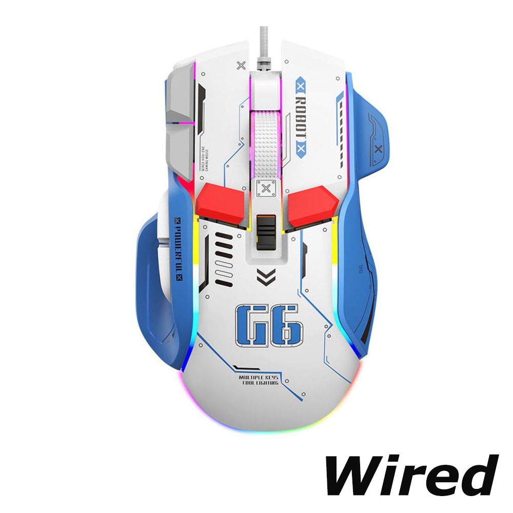 RYRA Rechargeable Bluetooth Wireless Mouse Gaming Mouse 12-Key Macro ...