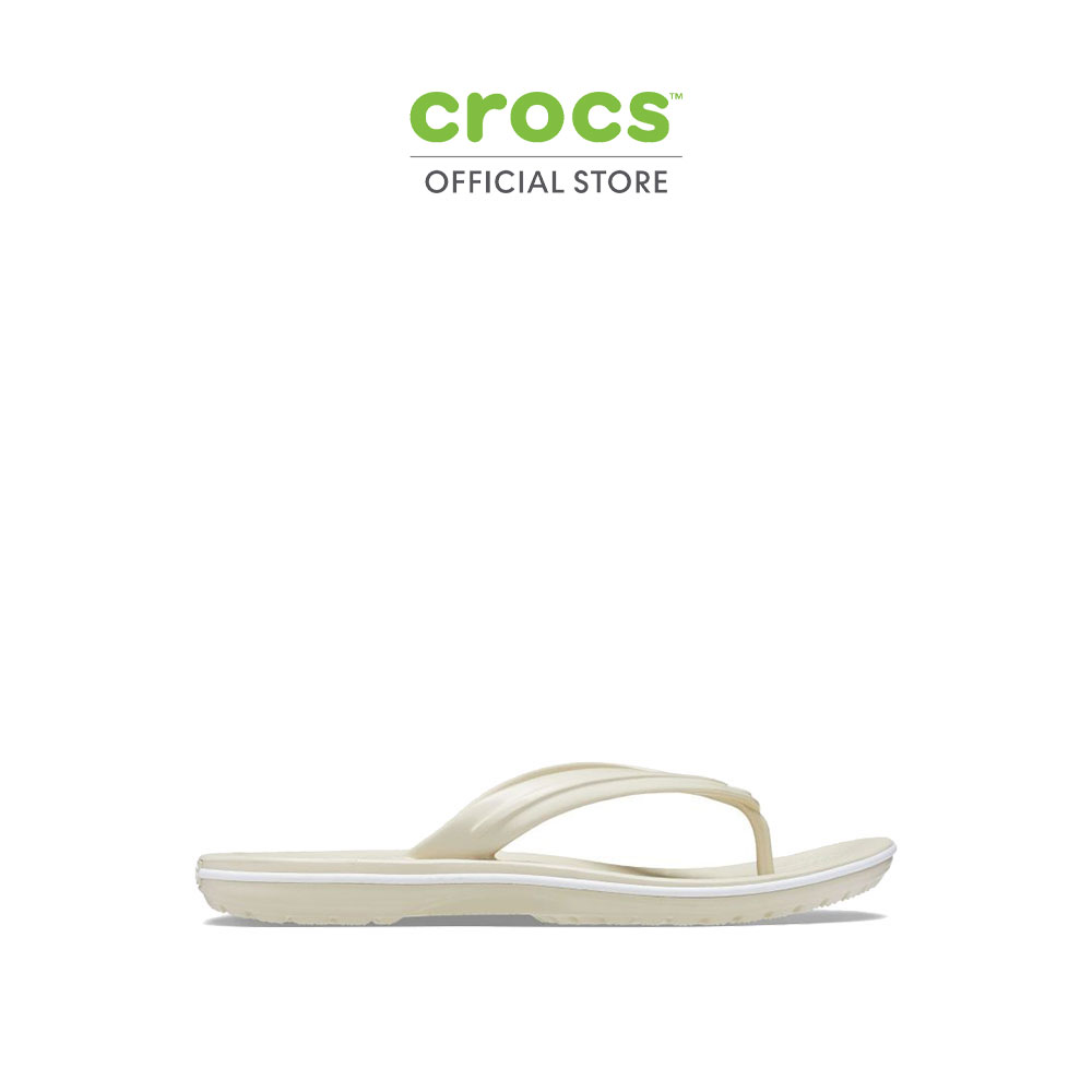 CROCS รองเท้าแตะผู้ใหญ่ CROCBAND™ FLIP รุ่น 110332Y2 - BONE | Lazada.co.th