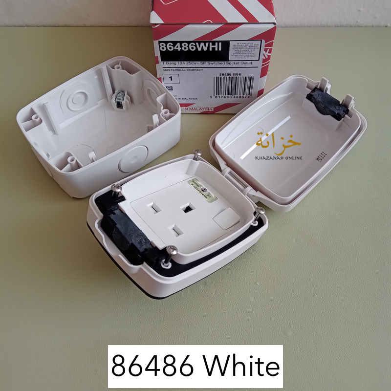 MK 86486 Masterseal 13A Switch Socket IP66 Weatherproof and Dustproof ...