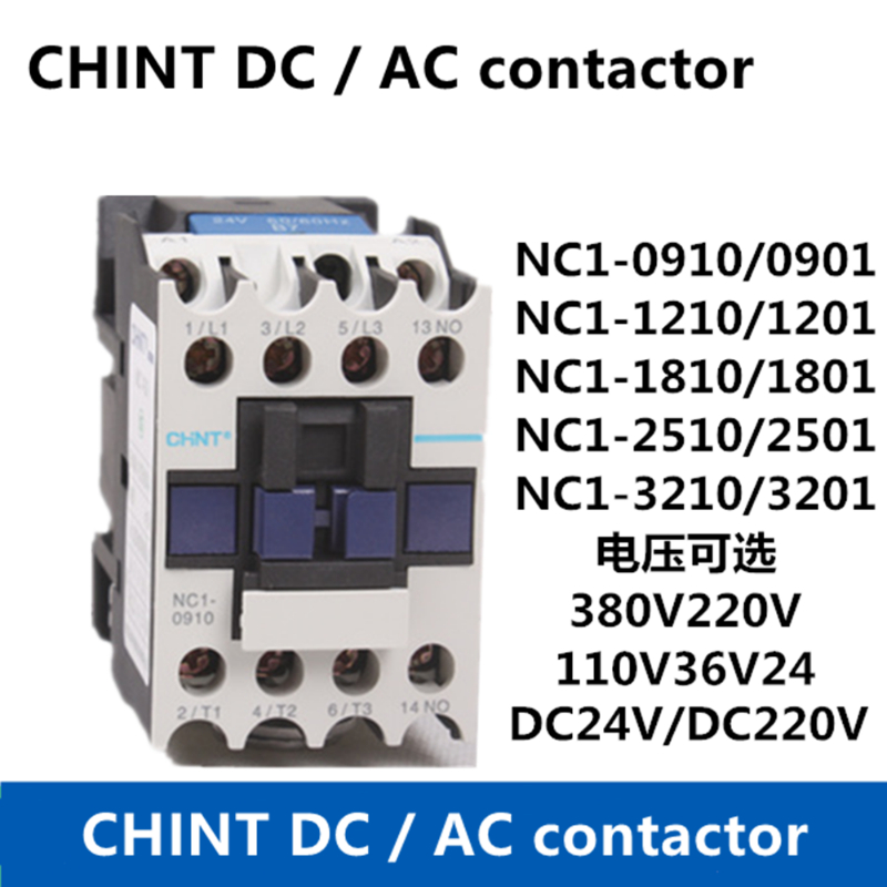 CHINT NC1 AC/DC CONTACTOR NC1-1810 AC 220V 380V DC 24V 220V CHNT | Lazada
