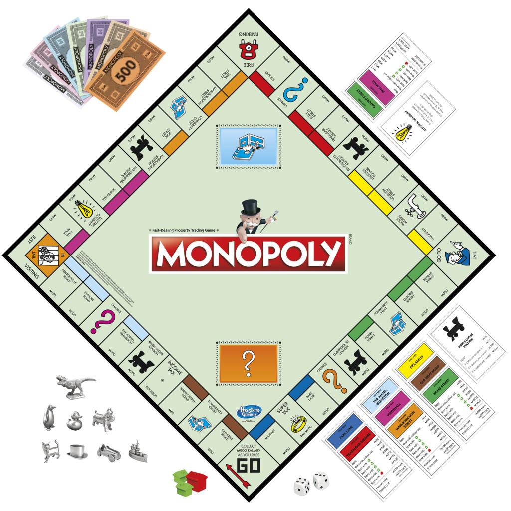 Monopoly Classic Boardgame, Classic Family Board Game for 2 to 6 ...