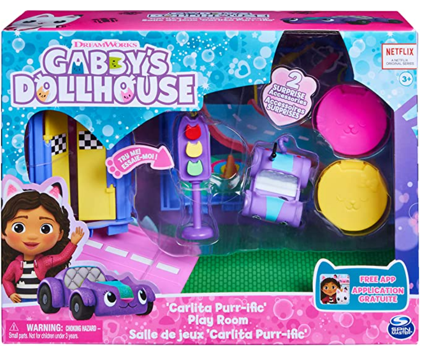 [NEW] Gabby's Dollhouse Carlita Purr-ific Play Room with Carlita Toy ...