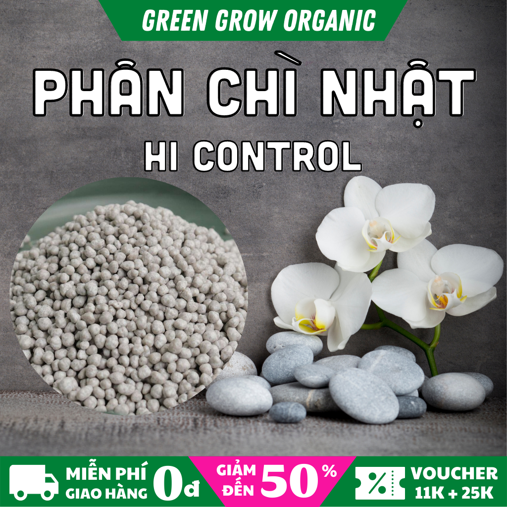 Phân chì Hi Control Nhật Bản Green Grow Organic, phân tan chậm cho hoa ...