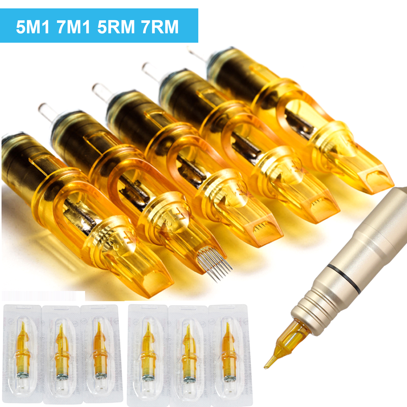 【UrbanNomad】Tattoo Needle, 10PCS 5RS T-attoo N-eedles Sterilized N ...