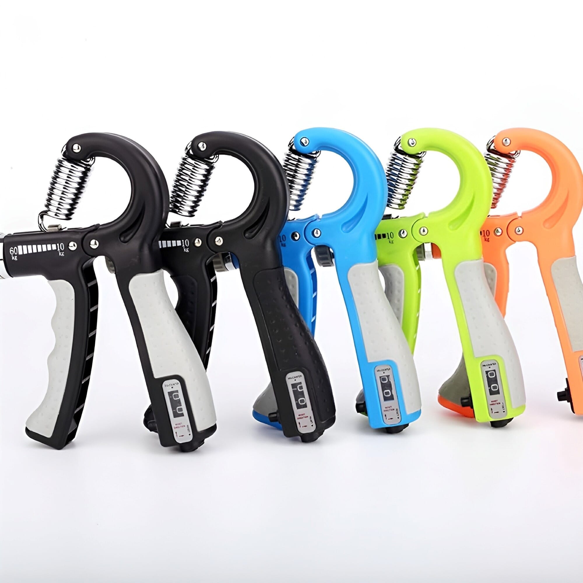 10-60Kg Adjustable Countable Hand Grip Strength Training Gripper with ...