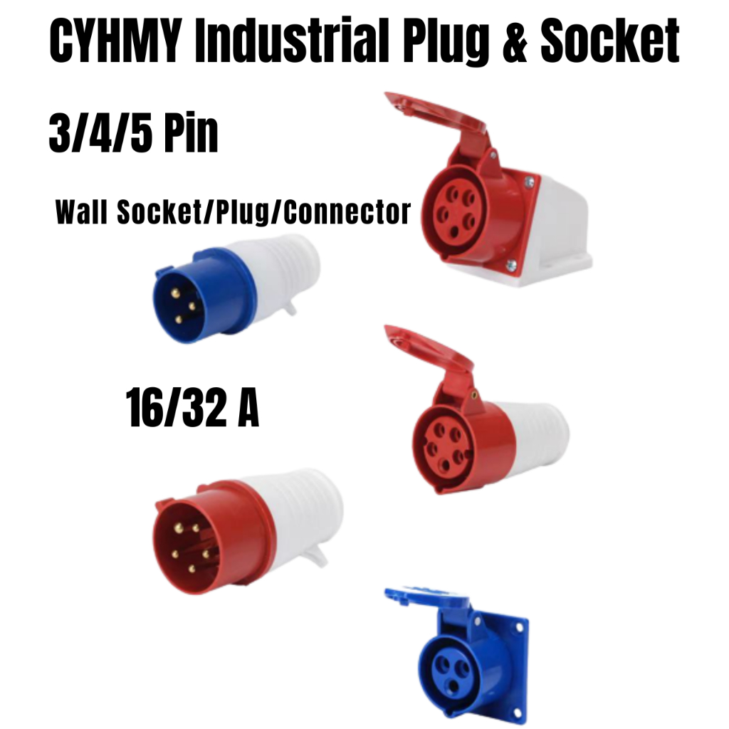 [QIC VJVDJYGDC 119] INDUSTRIAL PLUG WALL SOCKET CONNECTOR SOCKET 16A ...