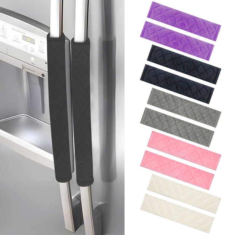 2Pcs Refrigerator Handle Cover Kitchen Utensils Refrigerator Cover Door ...