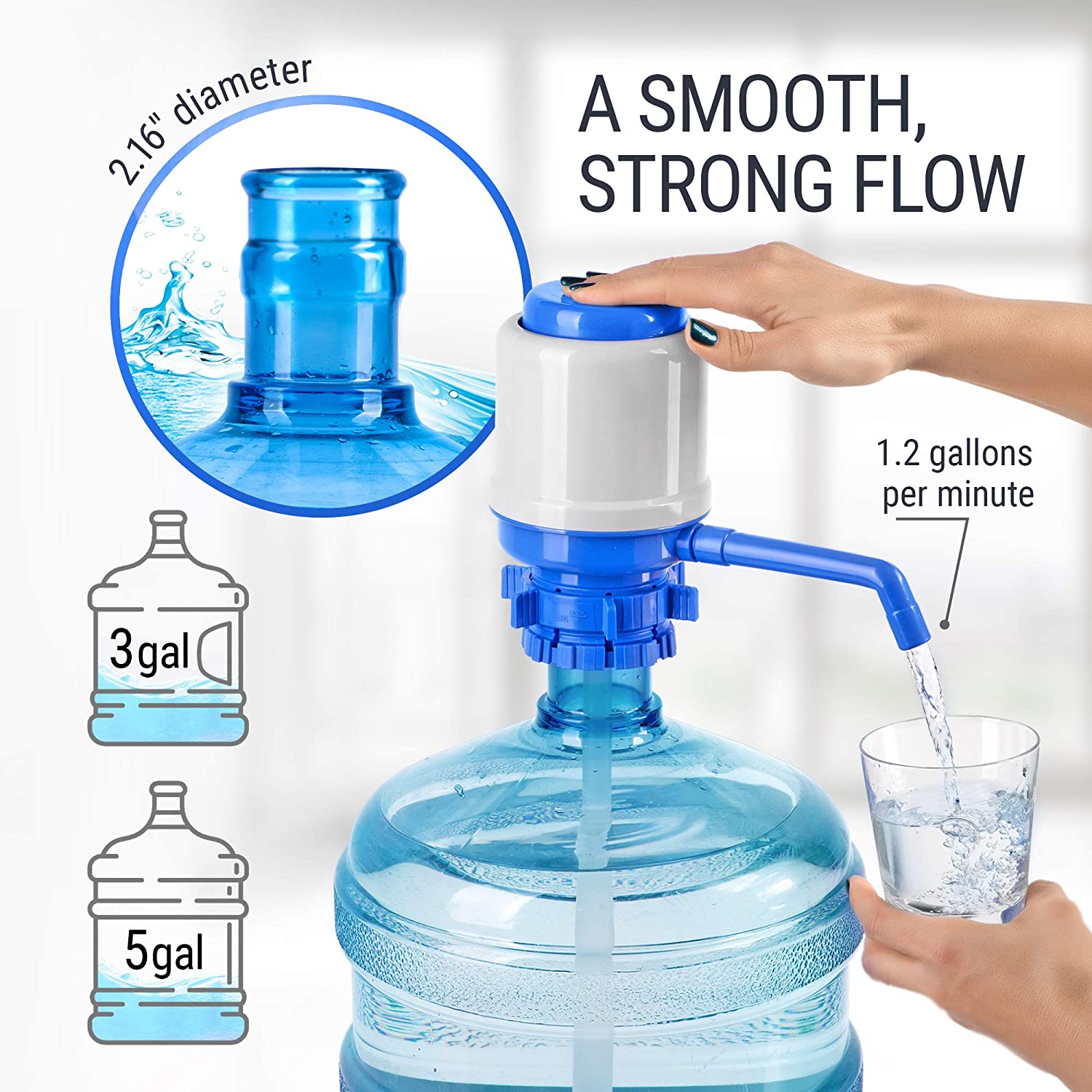 Hand Pump Water Dispenser For Drinking Water Bottle - Manual | Daraz.lk