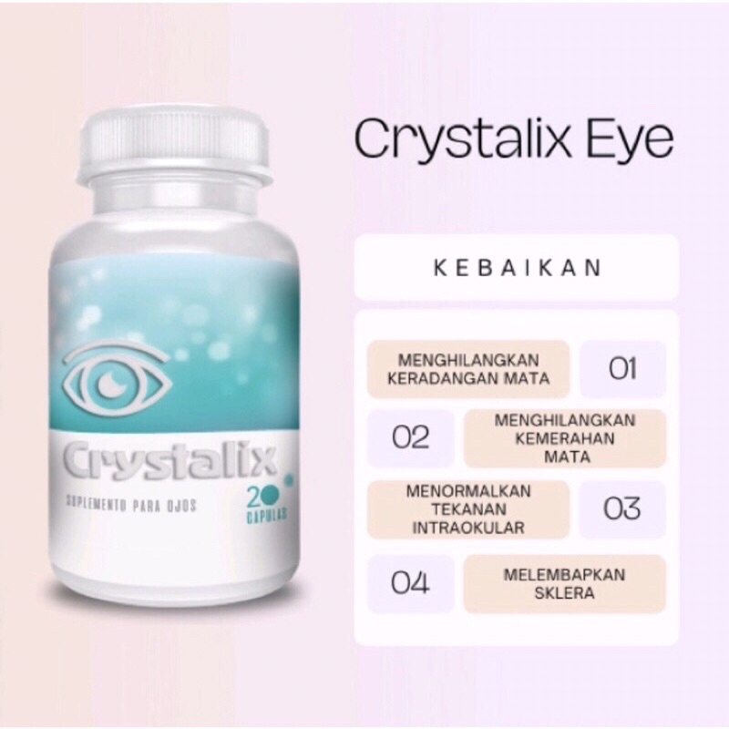 Crystalix eye capsules 20 | Lazada