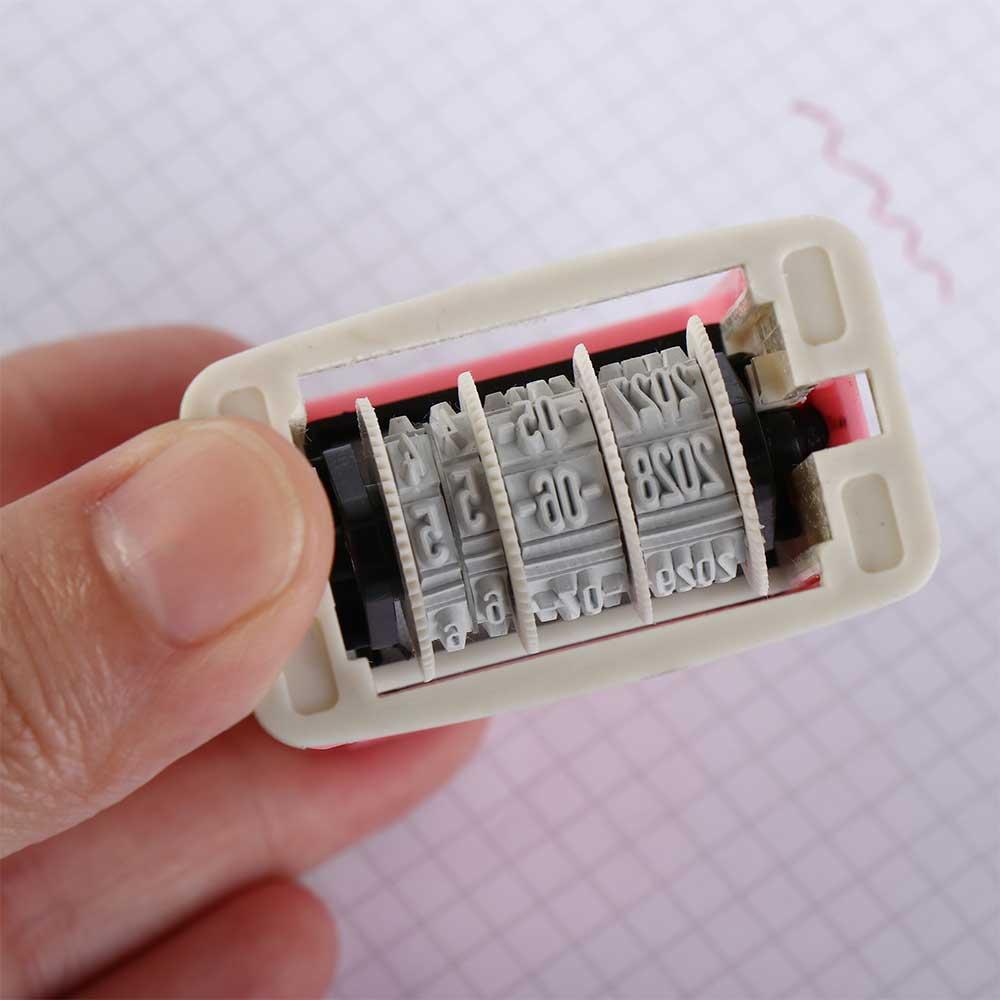 DIY Handle Account Date Stamps Stamping Ink Self-Inking Stamps For ...