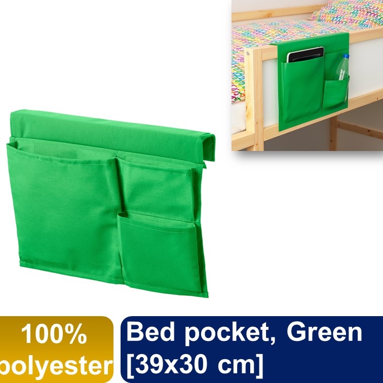 ikea STICKAT Bed pocket, 39x30 cm Bed Skirt Storage Pocket Organizer ...