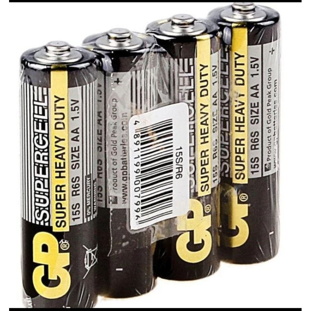 GP Supercell Battery -1.5V Heavy Duty Bateri AA / AAA Batteries | Lazada