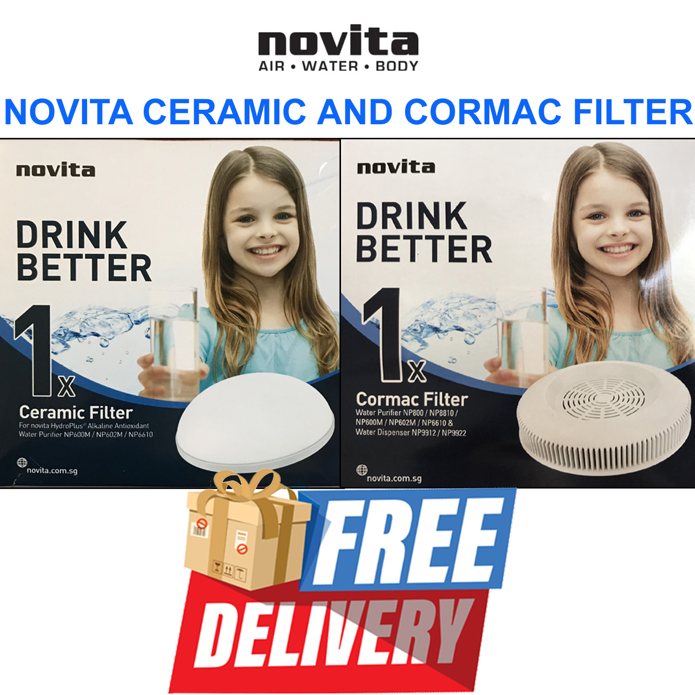 [Water Filter] Novita Ceramic Filter & Cormac Filter For NP6610/NP602M ...