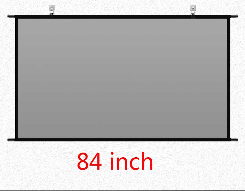 60/72/84/100/120 inch 16:9 LED Anti-light Projector Screen 3D HD Wall ...