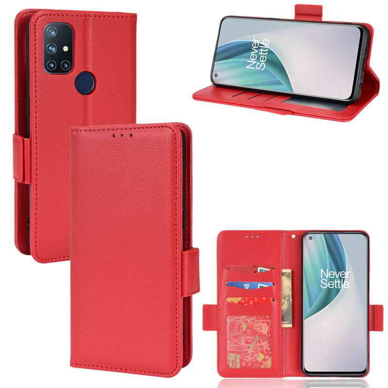 OnePlus Nord N10 5G Leather Wallet Flip Folio Case with Kickstand and ...