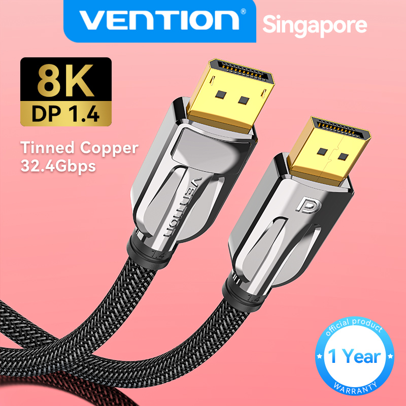 Vention Display Port Cable 1.4 8K 60Hz Ultra HD High Speed 32.4Gbps DisplayPort DP Cable 2K ...