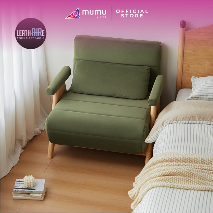 [MUMU Living] Maya Leathaire Space Saving Armchair | Lazada