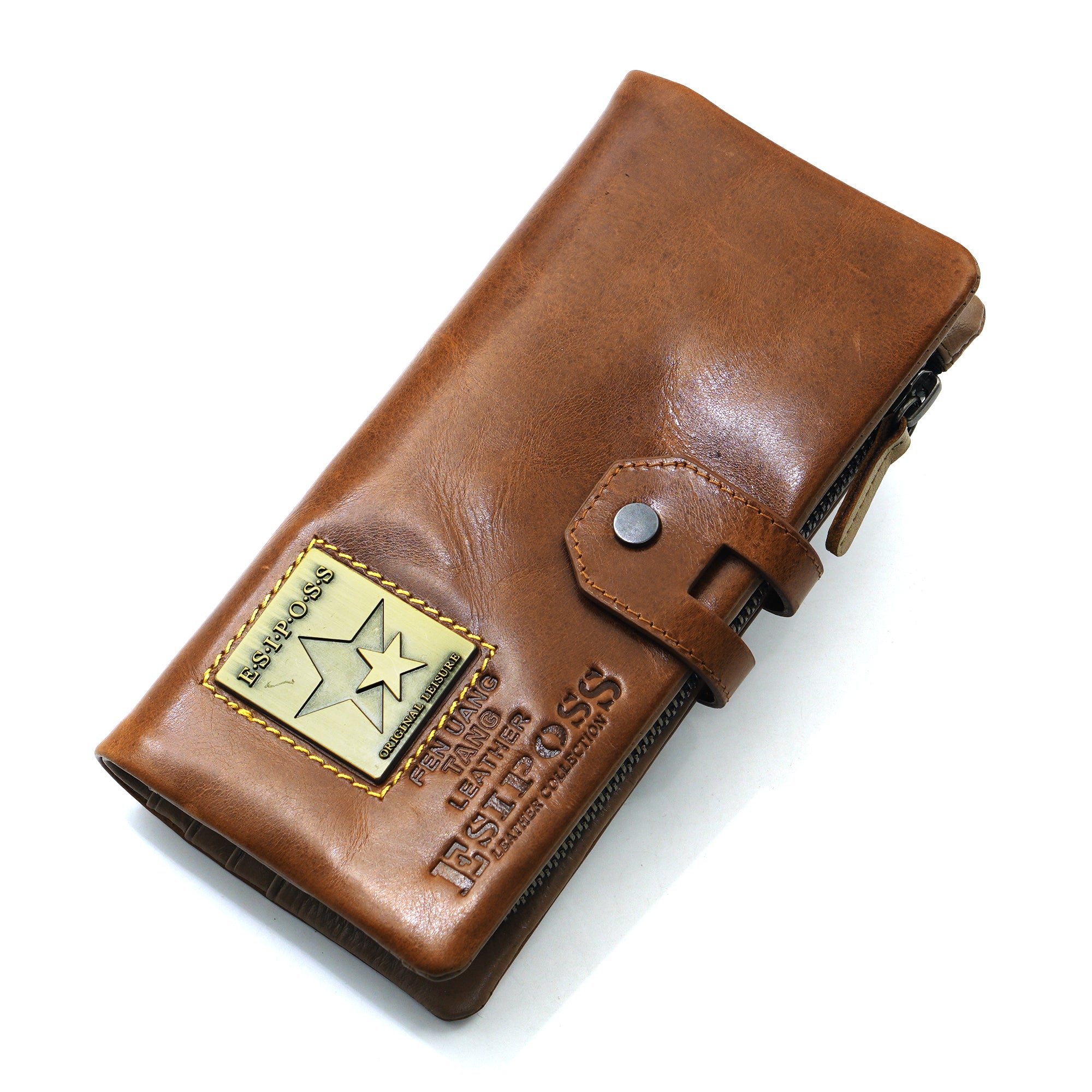 Manfig Three Part Fashionble new long mobile male Card Holder wallet ...