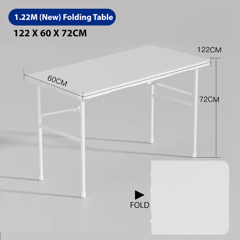 SG Ready Stock HDPE Portable Folding Table Travel Outdoor Foldable ...
