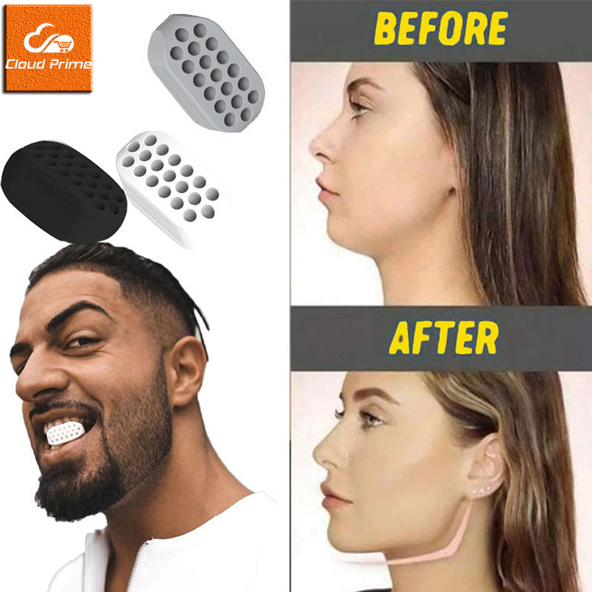 Facial Jaw Exerciser Gym Fitness Ball JawLine Muscle Training Double ...
